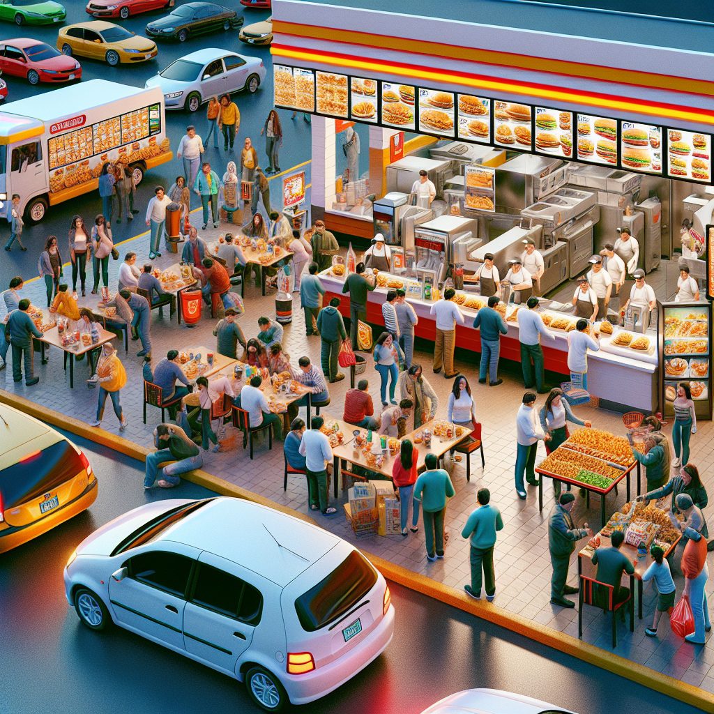 How Many People Visit Daily Fast Food Restaurant In Colombia