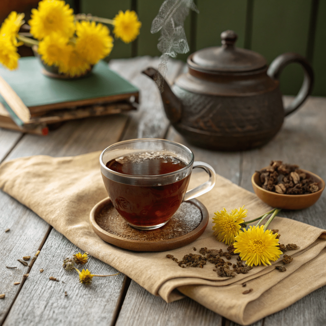 Roasted Dandelion Root Tea for a Smooth Herbal Brew