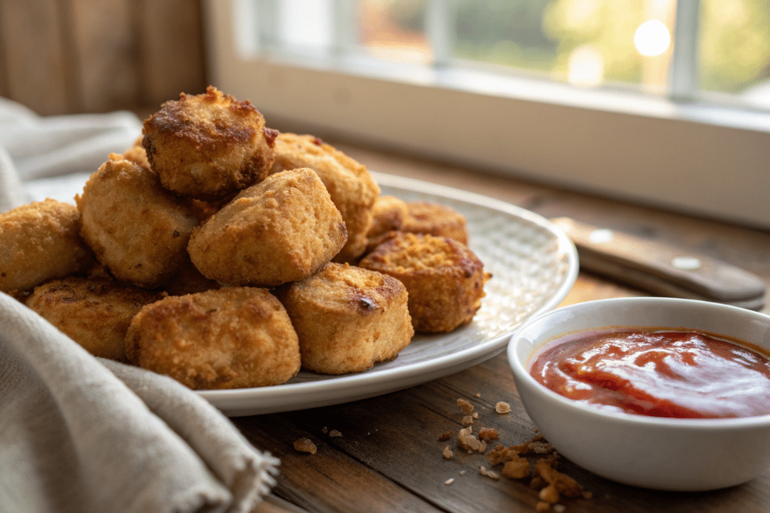 Air Fryer Jackfruit Nuggets with Crispy Bites