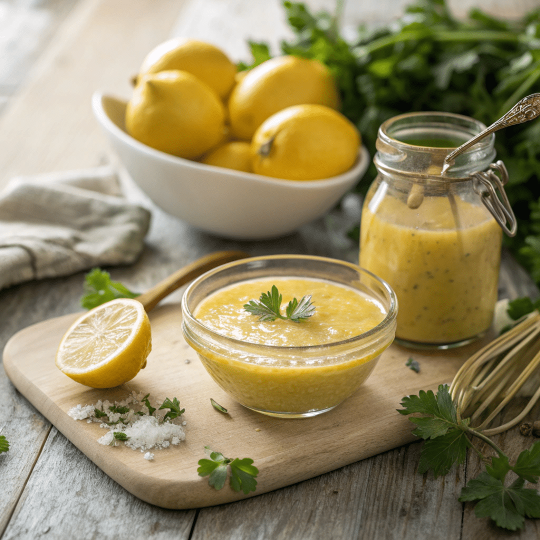 Preserved Lemon Dressing with Bright Citrus Punch