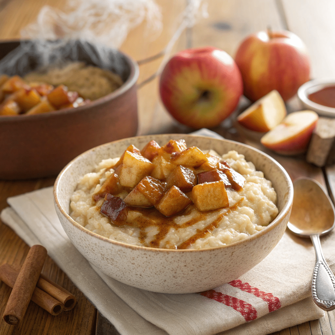 Caramelized Apple Millet Porridge