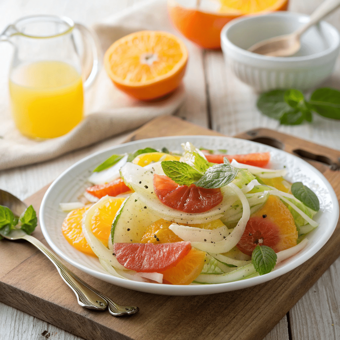 Fennel Citrus Breakfast Salad with Mint