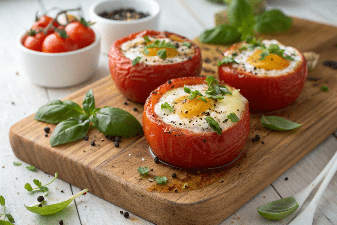 Herb Roasted Tomato Egg Cups